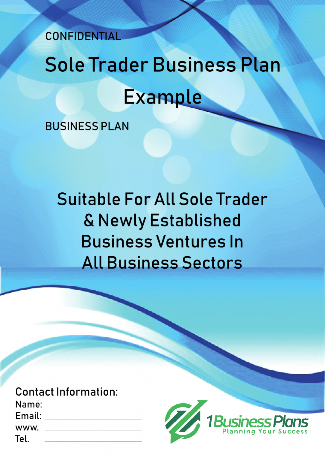 Sole Trader Example Page1 1 Business Plans Professional Business Plan Sole Trader Example Page1 1 Business Plans Professional Business Plan
